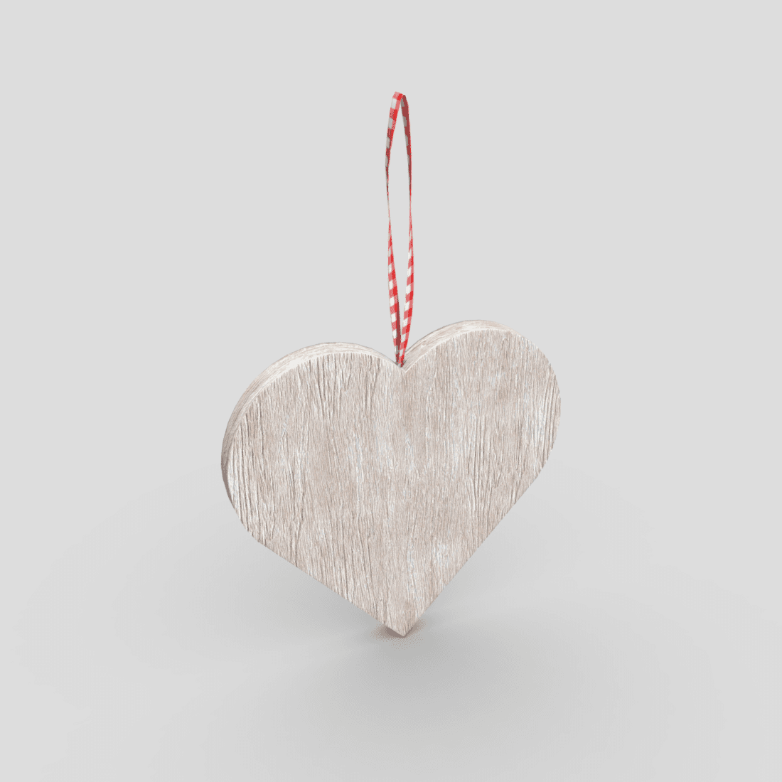 CC0 - Deco Heart - low poly PBR 3d model