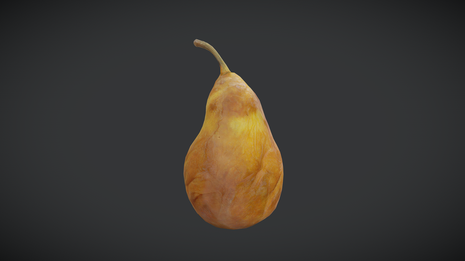 Rotten Pear - Low Poly PBR 3D Model with 4K Textures
