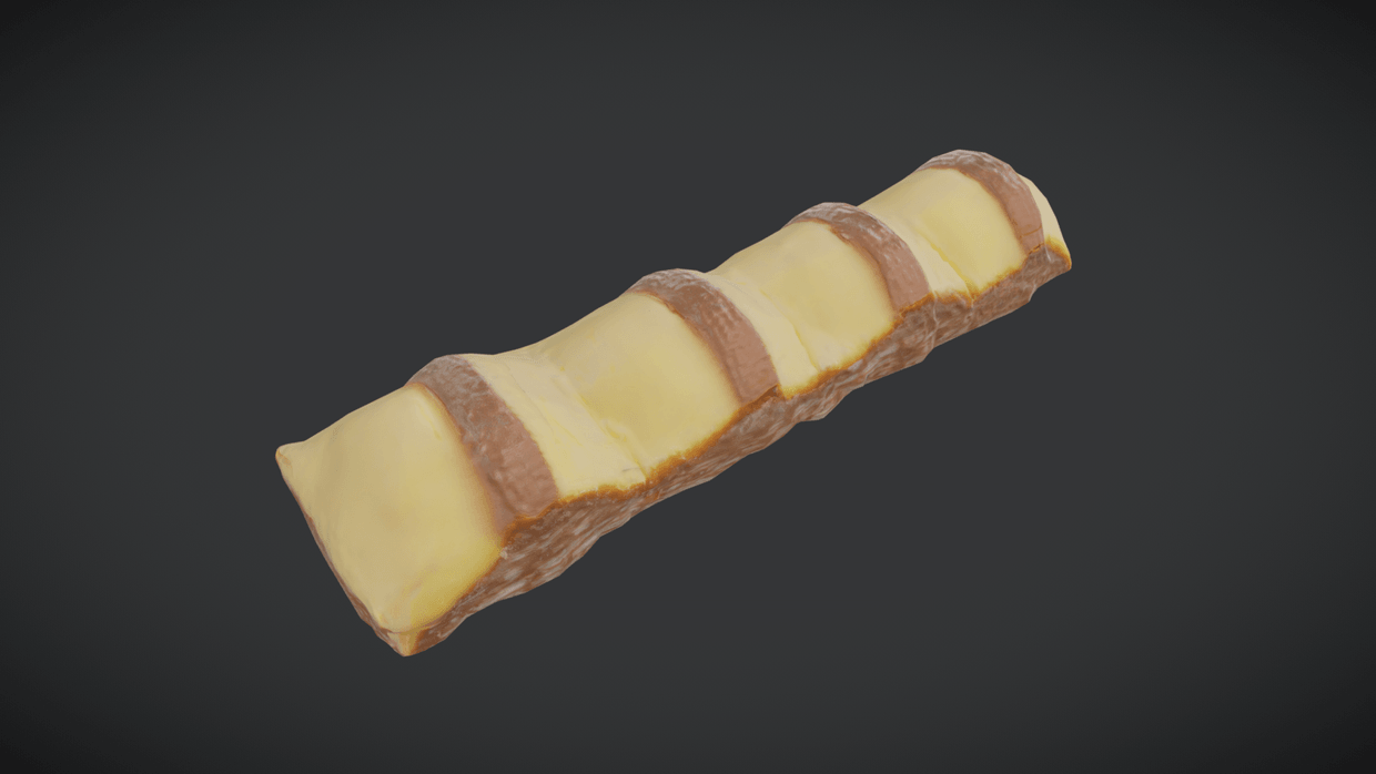 Chocolate Snack Bar – Low Poly PBR 3D Model