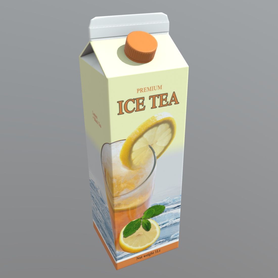 Ice Tea - low poly PBR 3d model