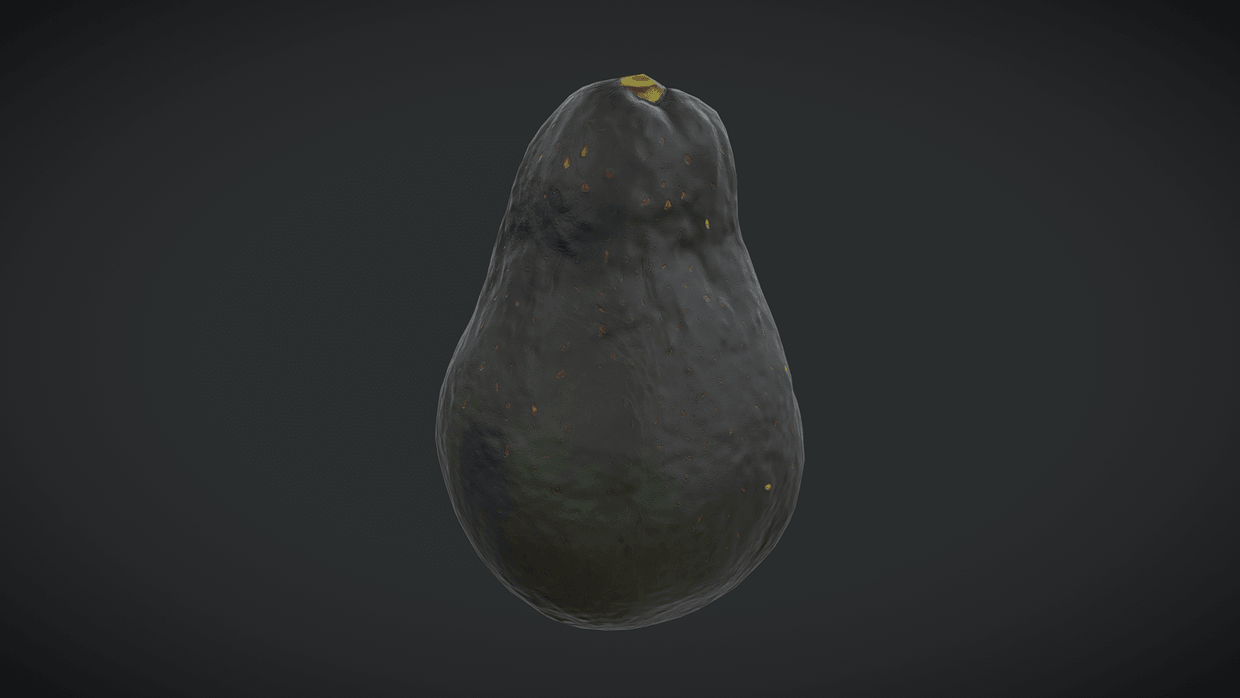 Avocado - Low Poly PBR 3D Model with 4K Textures