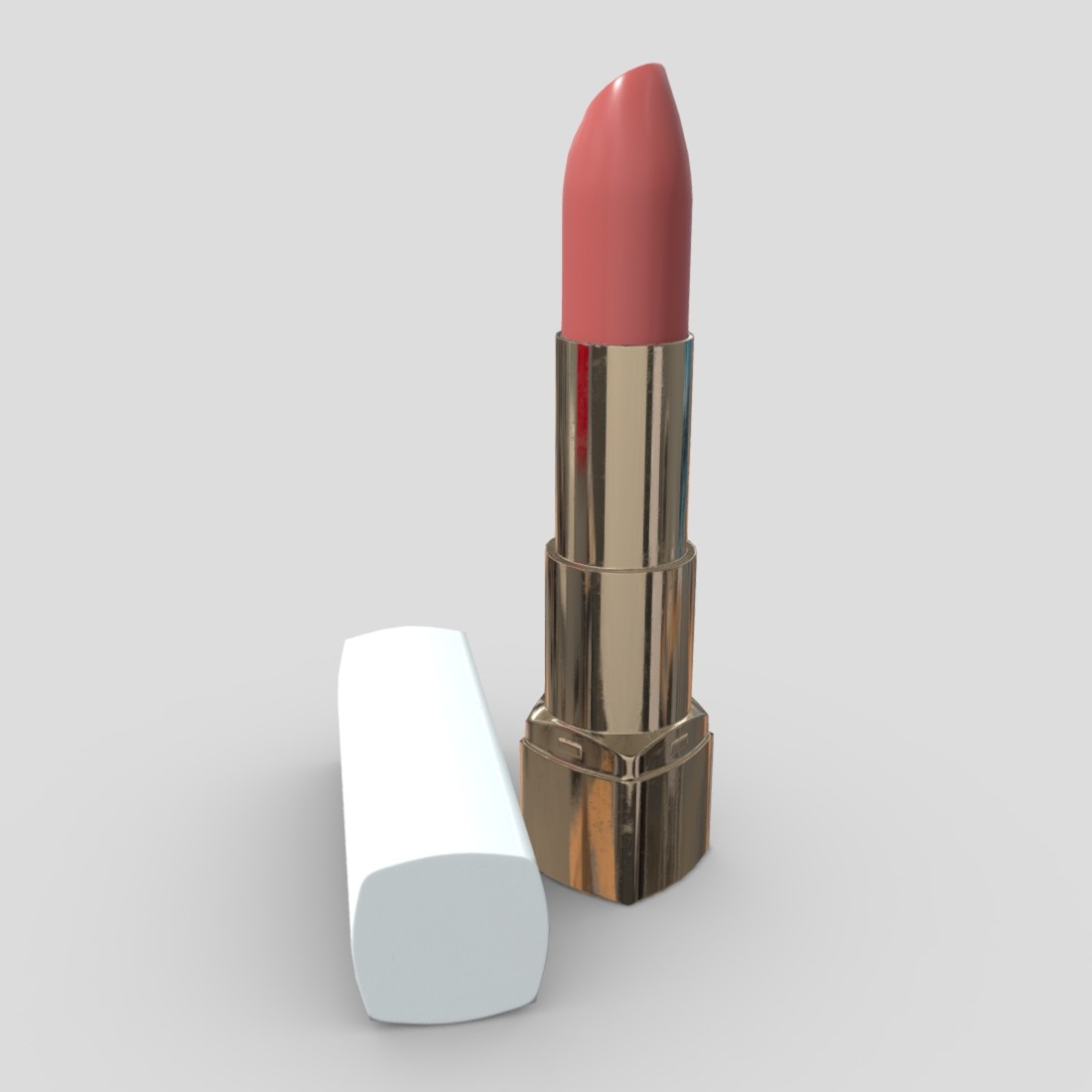 Lipstick 3 - low poly PBR 3d model