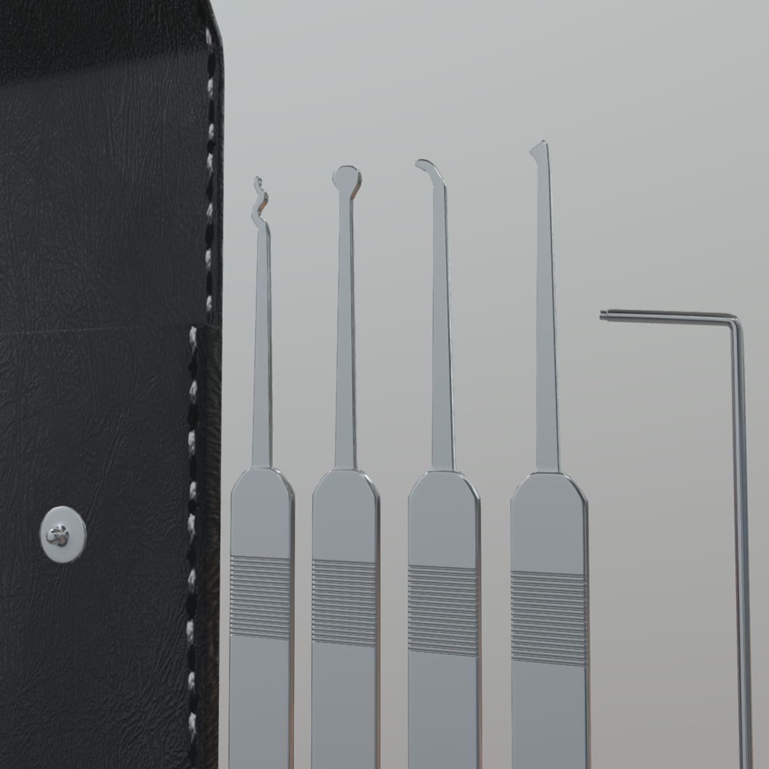 Lock Pick - low poly PBR 3d model