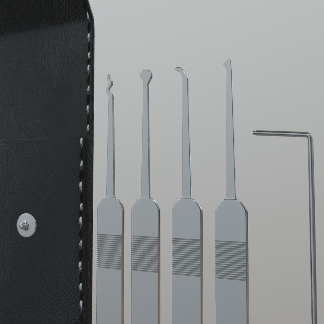 Lock Pick - low poly PBR 3d model