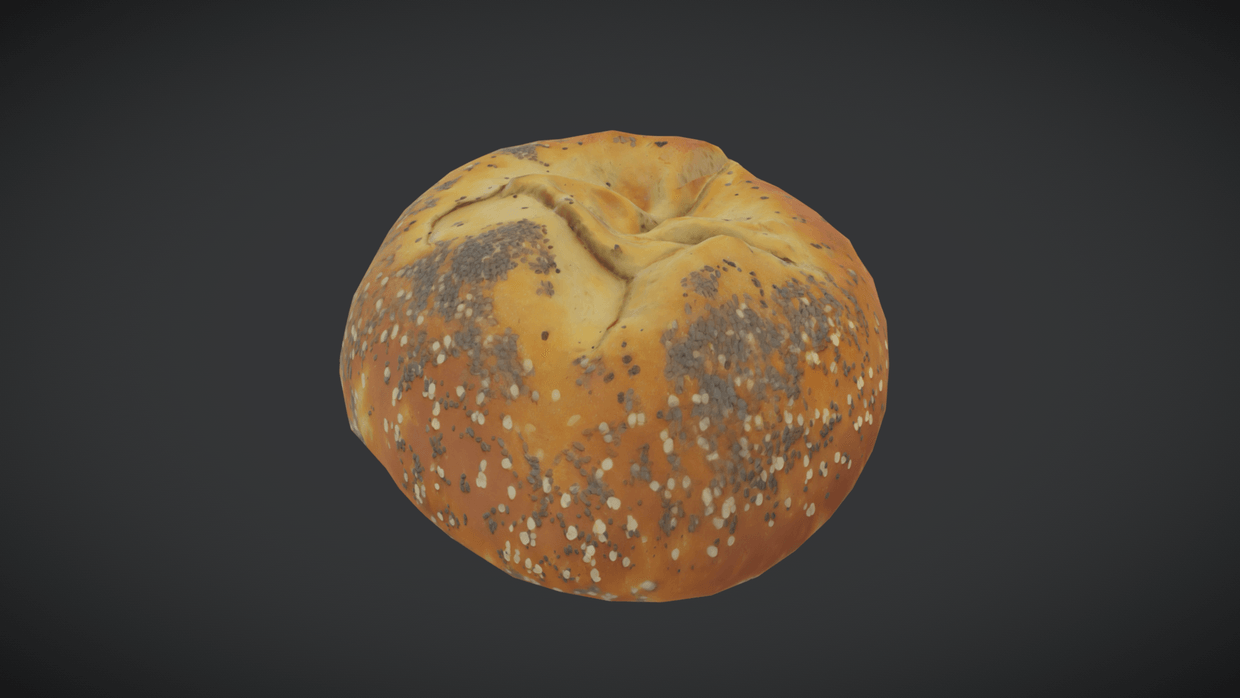 Bread Roll 5 – Low Poly PBR 3D Model