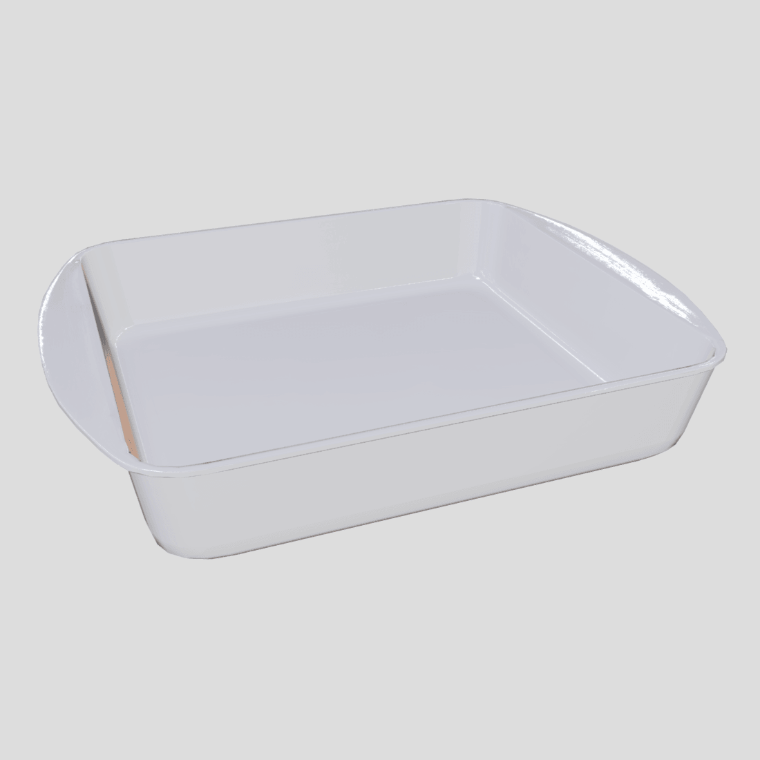 Baking Dish 6 - low poly PBR 3d model