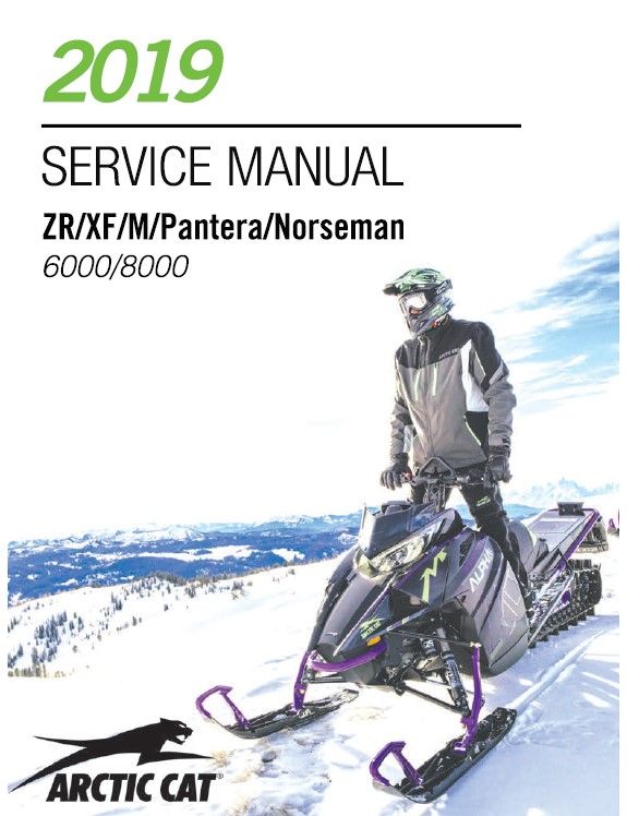 Arctic Cat ZR XF M/ Pantera Norseman 6000 8000 Service Manual