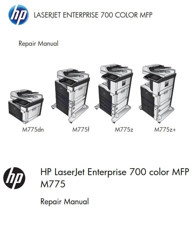 HP Laserjet Enterprise M775 M775dn M775f M775z M775z+