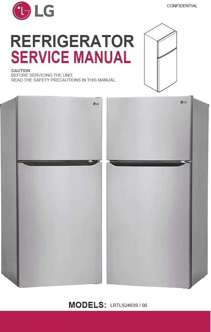 LG LRTLS2403S Refrigerator Service Manual