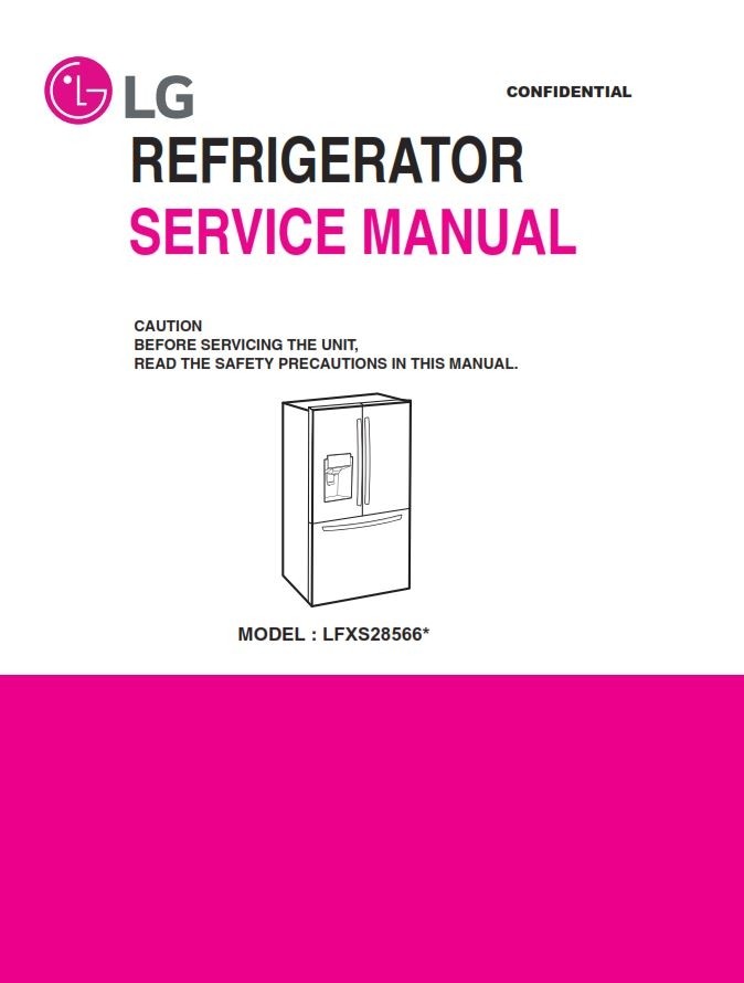 LG LFXS28566 LFXS28566S LFXS28566M Refrigerator Servic