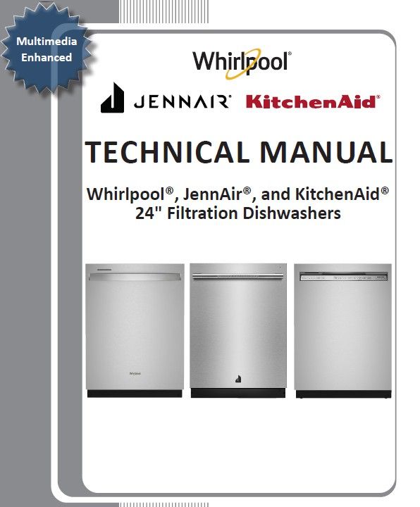 Whirlpool WDPA70SAMZ Dishwasher Service Manual PDF | Instant Download
