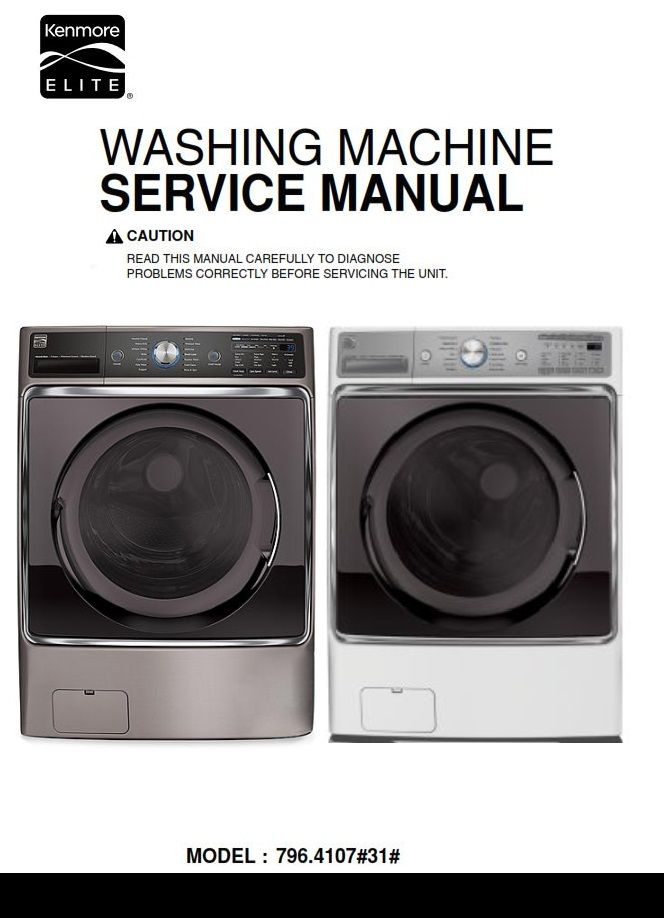 Kenmore Elite Washer Manual