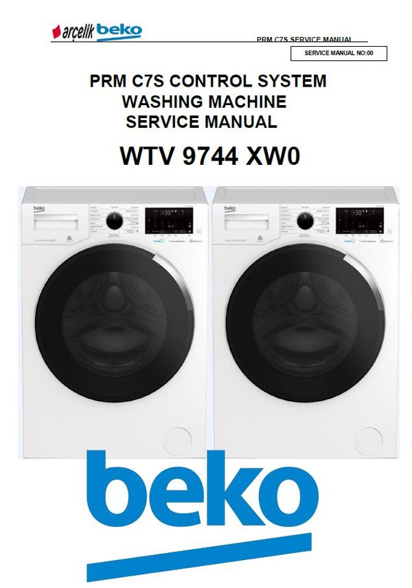 Beko WTV 9744 XW0 Washing Machine Service Manual