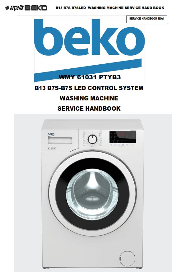 Beko BDIS38020Q Dishwasher Service Manual