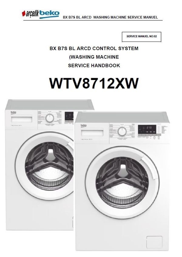 Beko WTV8712XW Washing Machine Service Manual
