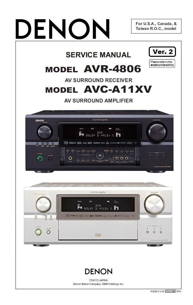 Denon AVR 4806 + AVC A11XV AV Receiver and Amplifier S