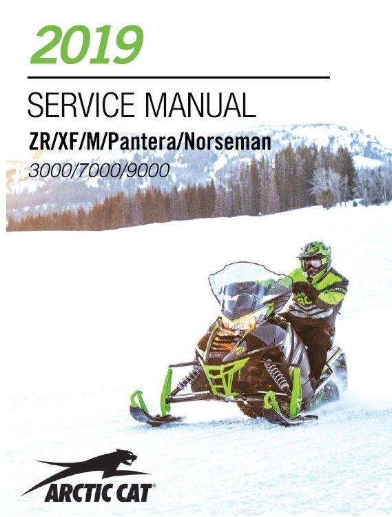 Arctic Cat ZR XF M/Pantera Norseman 3000 7000 9000 Service Manual