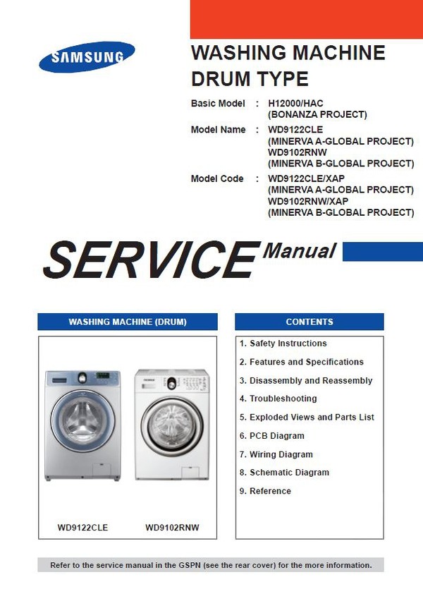 Whirlpool ADPL 7470 IX Dishwasher Service Information