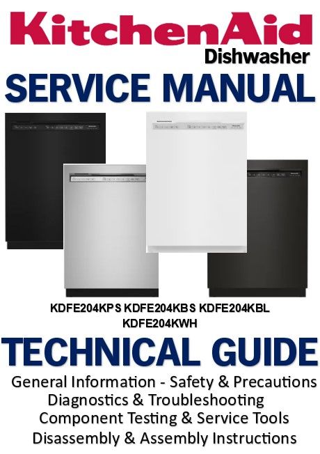 KitchenAid KDFE204KPS KDFE204KBS Dishwasher Service Manual