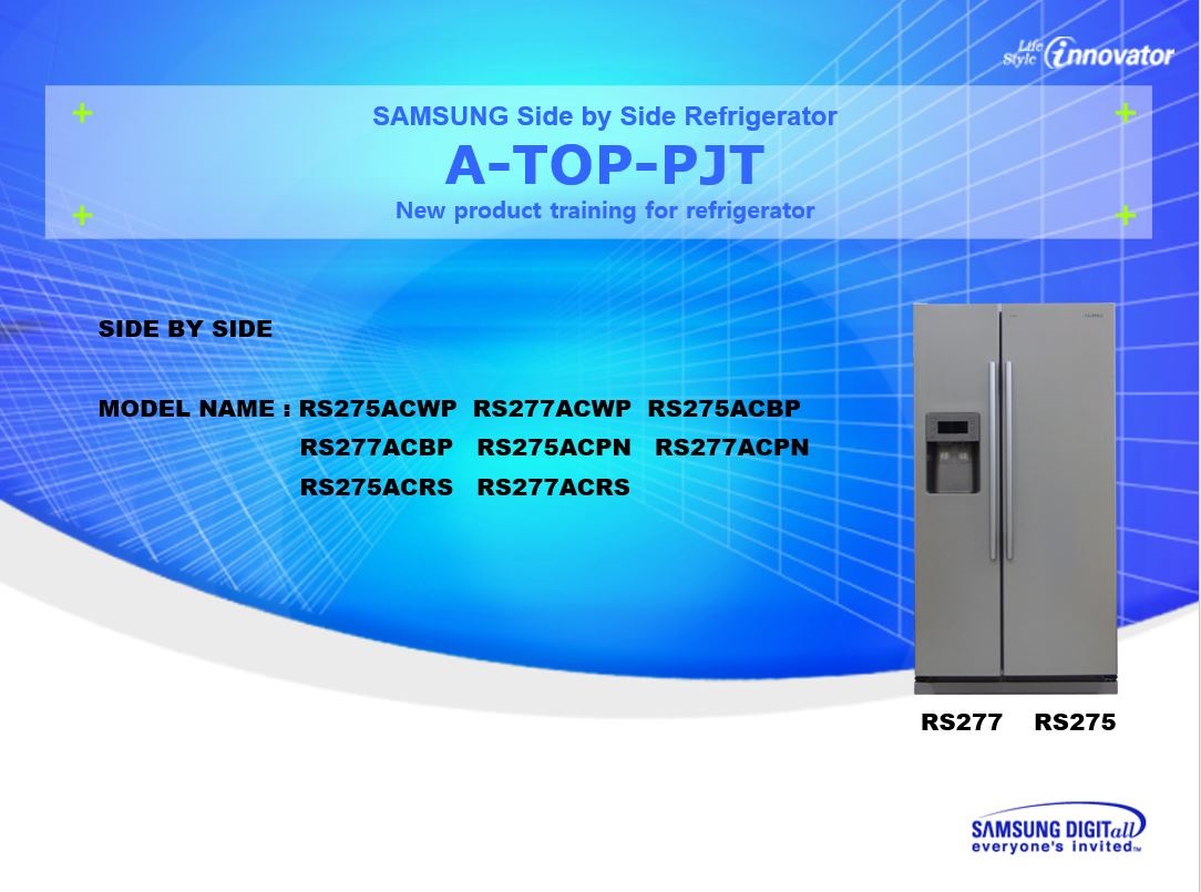 Samsung RS275ACWP RS275ACRS RS275ACPN RS275ACBP Service Manual