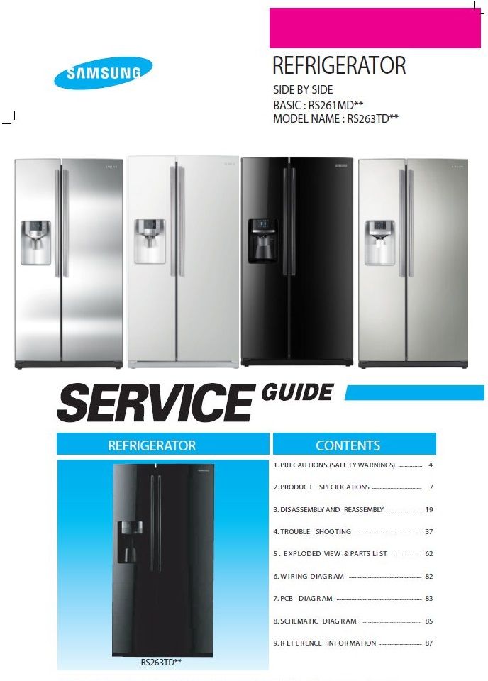 Samsung RS263TDRS RS263TDWP Service Manual