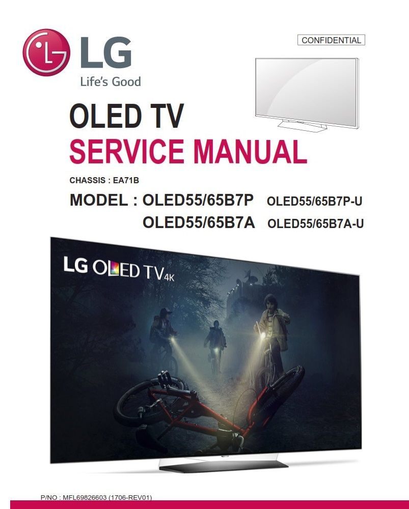 LG OLED65B7A OLED55B7A OLED65B7P OLED55B7P 4k OLED TV Service Manual