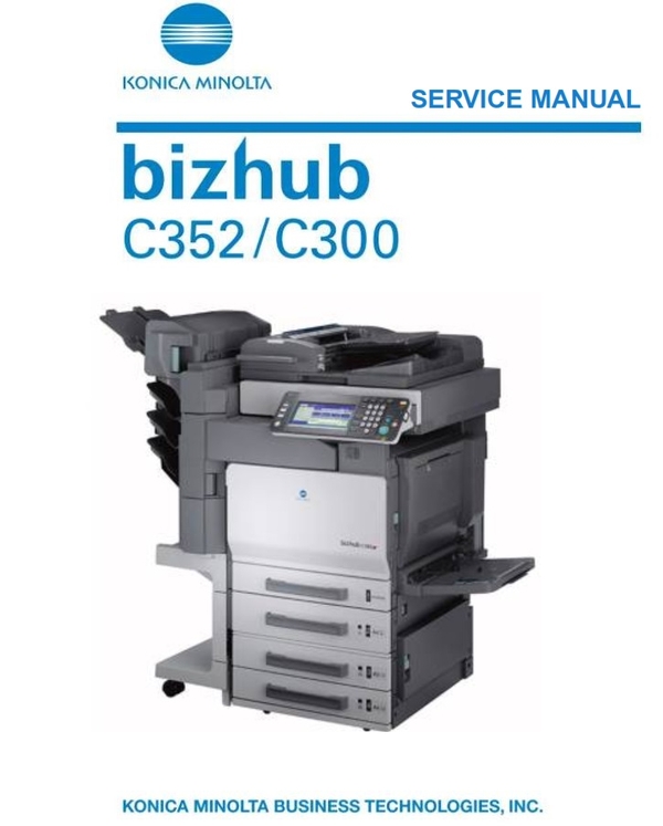 Konica Minolta Bizhub C352 C300 Printer Service Manual