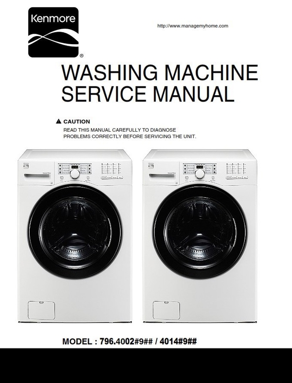 Kenmore 4002 4014 Washer Service Manual and Repair Gui