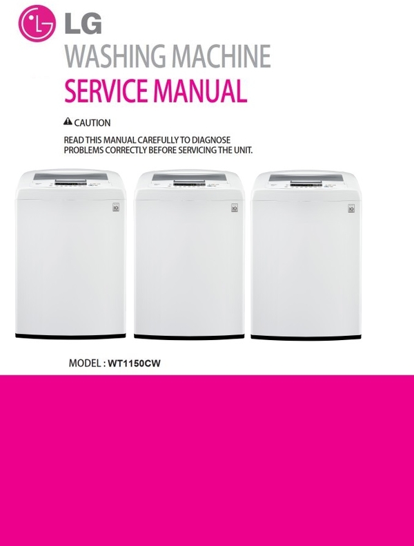 LG WT1150CW Washer Service Manual and Repair Guide