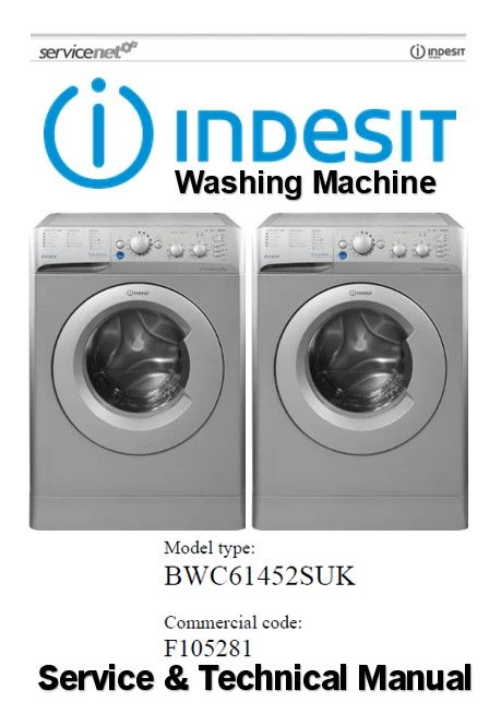 Indesit BWC 61452 S UK Washing Machine Service Manual