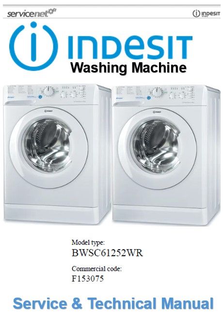 Indesit BWSC 61252 W Washing Machine Service Manual