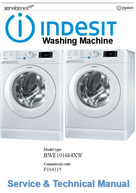 Indesit BWE 101684X W Washing Machine Service Manual