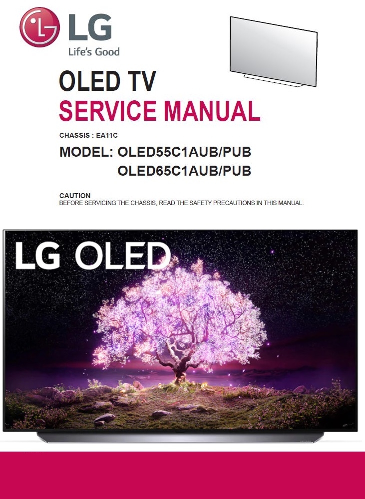 LG OLED55C1AUB OLED55C1PUB 4K Smart OLED TV Service Ma