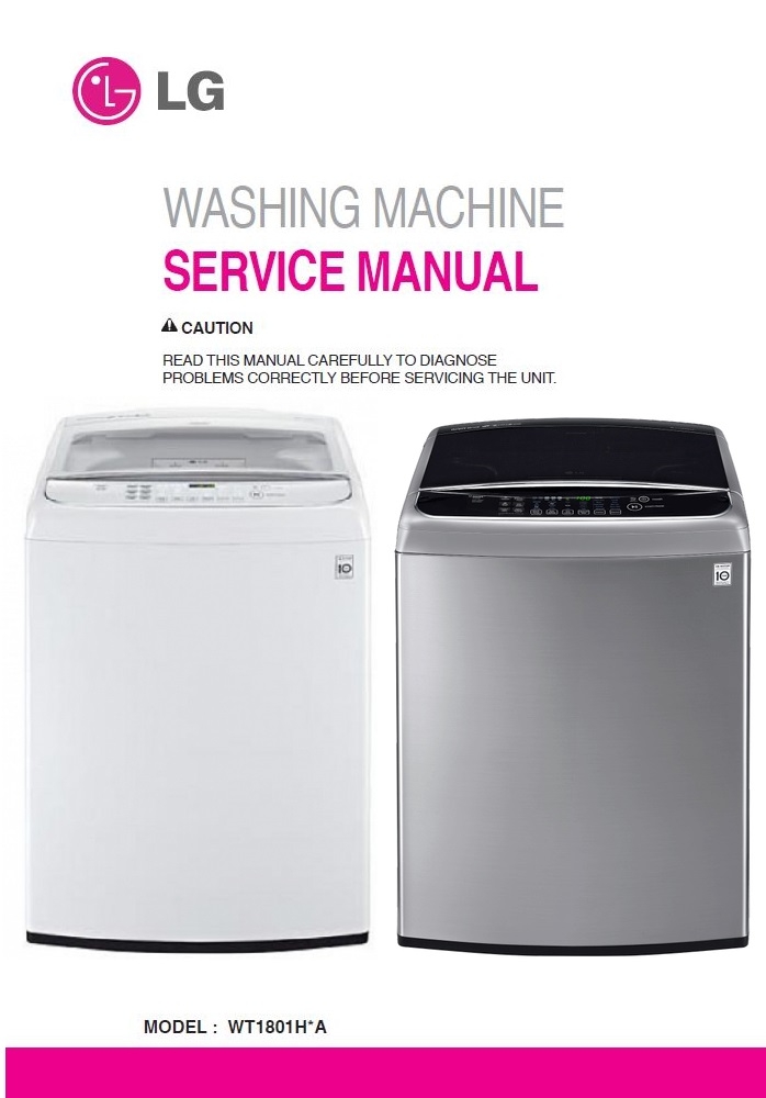 LG WT1801H WT1801HWA WT1801HVA Washing Machine Service