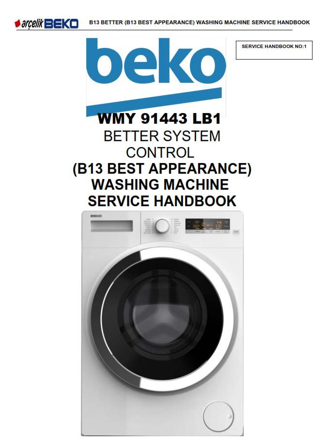 Beko WMY 91443 LB1 Washing Machine Service Manual
