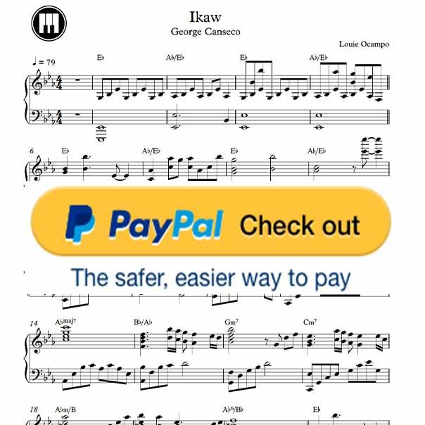 Ikaw - Piano Sheetmusic pdf /George Canseco