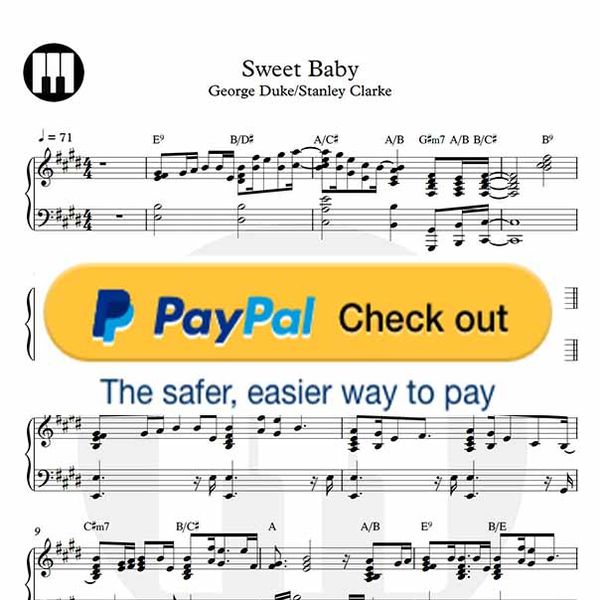 Sweet Baby - Piano Sheetmusic pdf /George Duke