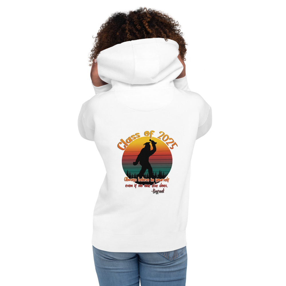 class of 2025 hoodie, graduation hoodie, funny grad gift, bigfoot ...