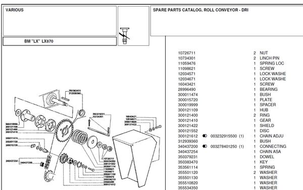 Laverda Header L870 - Parts Catalog
