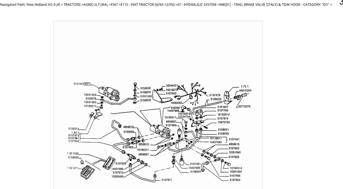 Fiat F 115 Tractor-Parts Catalog Fiat F 115 Tractorr ersatzteilliste ...