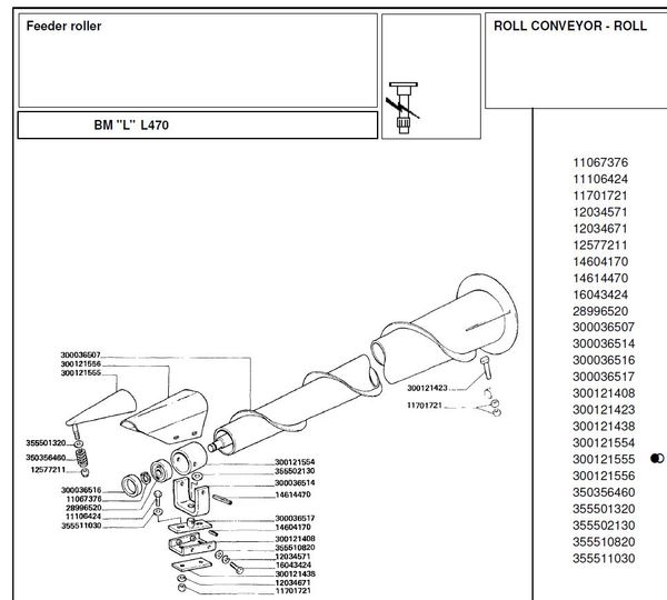Laverda Header L 470 - Parts Catalog