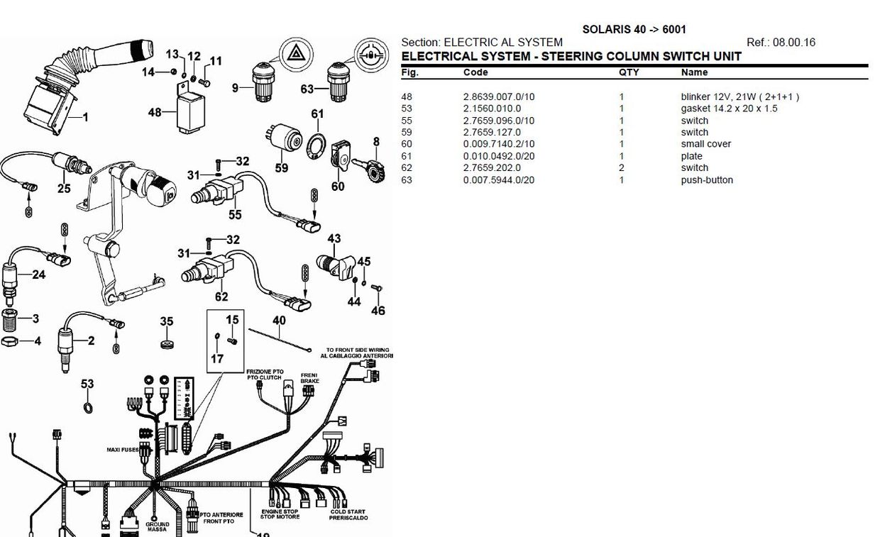 Same Solaris 40 after 6001 - Parts Catalog