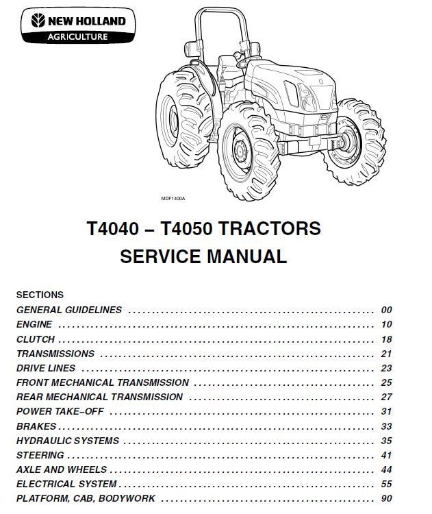 New Holland T4040 − T4050 - Service Manual
