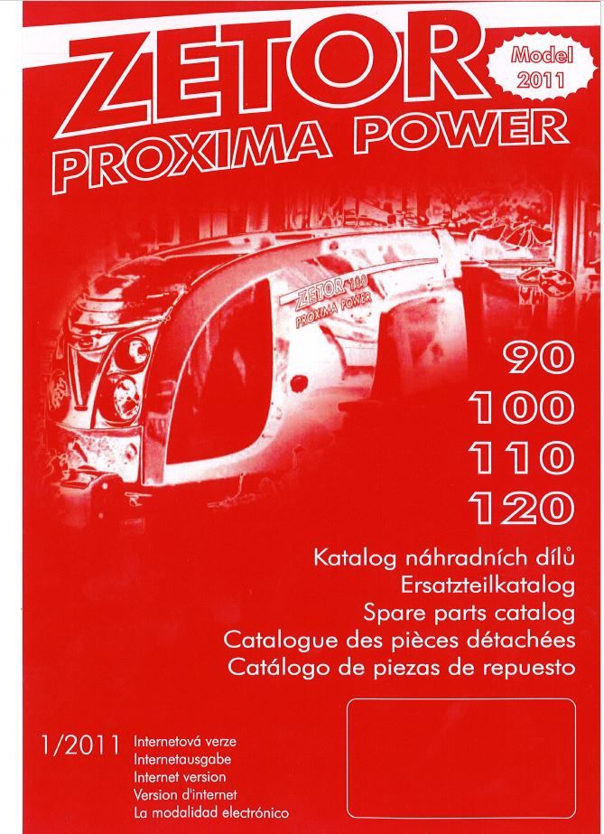 Zetor PROXIMA POWER 90 100 110 120 - Parts Catalog