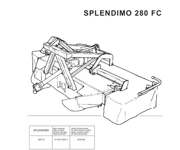Lely Splendimo 280 FC – Parts Catalog