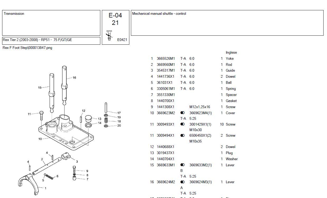Landini Parts Catalogs