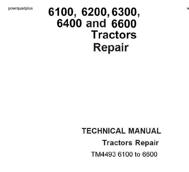 John Deere 6100 6200 6300 6400 6500 6600 - Workshop Manual
