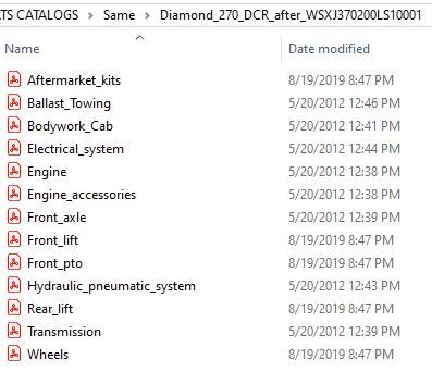 Same Diamond 270 DCR after WSXJ370200LS10001- Parts Catalog