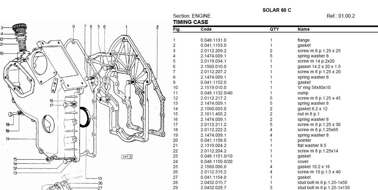 Same Solar 60 C Parts Catalog,Same Solar 60 C parts manual,Same Solar ...