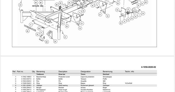 Lely Hibiscus 855 - Parts Catalog
